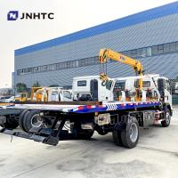 China Sinotruk HOWO 4x2 3-12TON Light Flatbed Cargo Wrecker Crane Truck for sale