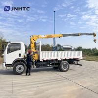 China 6 Ton Crane Truck 4x2 6wheels Truck With Straight Arm Crane HOWO Light Duty 3-8 Ton Cargo Truck for sale