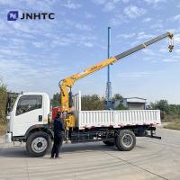 China 6 Ton Crane Truck 4x2 6wheels Truck With Straight Arm Crane HOWO Light Duty 3-8 Ton Cargo Truck for sale