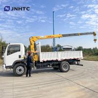 China 6 Ton Crane Truck 4x2 6wheels Truck With Straight Arm Crane HOWO Light Duty 3-8 Ton Cargo Truck for sale