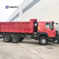 China Red Color 336hp Sinotruk Howo Dump Truck With 10 Wheels And 18m3 Capacity for sale