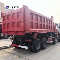 China Red Color 336hp Sinotruk Howo Dump Truck With 10 Wheels And 18m3 Capacity for sale