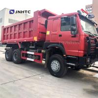 China Red Color 336hp Sinotruk Howo Dump Truck With 10 Wheels And 18m3 Capacity for sale