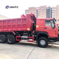 China Red Color 336hp Sinotruk Howo Dump Truck With 10 Wheels And 18m3 Capacity for sale