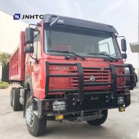 China Red Color 336hp Sinotruk Howo Dump Truck With 10 Wheels And 18m3 Capacity for sale