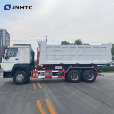 China 30T LHD Sinotruk 6x4 10 Wheels Howo Hook Lift Garbage Truck for sale