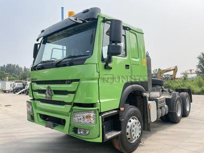 China Euro2 LHD Sinotruk Howo 10 Wheels 371 Hp Tractor Trailer Truck 50 Ton for sale
