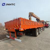 China SHACMAN Flat Bed Telescopic Truck Mounted Crane 4 Booms 10 Ton 3 Sections for sale