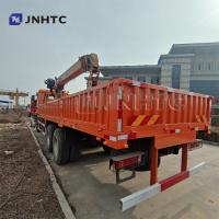 China SHACMAN Flat Bed Telescopic Truck Mounted Crane 4 Booms 10 Ton 3 Sections for sale