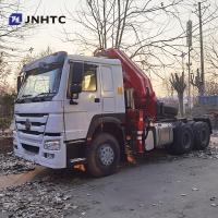 China 371hp 8 Ton Telescopic Crane Truck Sinotruk HOWO 6x4 40t 10 Wheels for sale