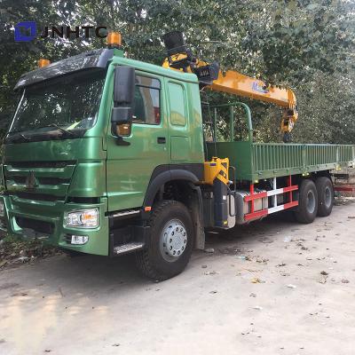 China 10 Wheels 371hp 10 Ton Straight Arm Crane Truck Sinotruk HOWO 6x4 for sale