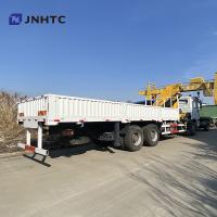 China Flatbed Dropside Cargo Truck Mounted Crane Shacman F3000 6x4 for sale