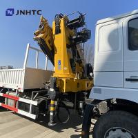 China Flatbed Dropside Cargo Truck Mounted Crane Shacman F3000 6x4 for sale