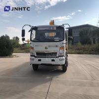 China Flat Plate Cargo Truck Mounted Crane Sinotruk HOWO 4x4 All Wheel Drive for sale