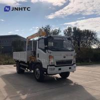 China Flat Plate Cargo Truck Mounted Crane Sinotruk HOWO 4x4 All Wheel Drive for sale