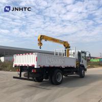 China Flat Plate Cargo Truck Mounted Crane Sinotruk HOWO 4x4 All Wheel Drive for sale