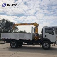 China Flat Plate Cargo Truck Mounted Crane Sinotruk HOWO 4x4 All Wheel Drive for sale