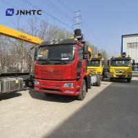 China FAW 4X2 Drive Wheel Crane Boom Truck With 6 - 10 Ton for sale