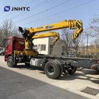 China FAW 4X2 Drive Wheel Crane Boom Truck With 6 - 10 Ton for sale