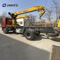 China FAW 4X2 Drive Wheel Crane Boom Truck With 6 - 10 Ton for sale