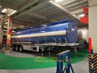 China 40000 - 60000 Liters Fuel Tank Semi Trailer 3 Axles For Transport Oil Diesel for sale