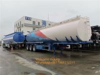 China 40000 - 60000 Liters Fuel Tank Semi Trailer 3 Axles For Transport Oil Diesel for sale