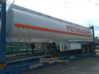 China 40000 - 60000 Liters Fuel Tank Semi Trailer 3 Axles For Transport Oil Diesel for sale
