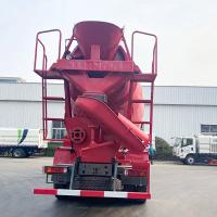 China 10 Wheels SINOTRUK HOWO Concrete Mixing Truck 6x4 Red for sale