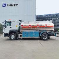 China 6 Wheel Aluminum Alloy Sinotruk Howo Tanker Truck 10000 Liters With Dispenser for sale