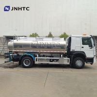 China 6 Wheel Aluminum Alloy Sinotruk Howo Tanker Truck 10000 Liters With Dispenser for sale