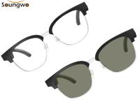 China Smart Sunglasses Bluetooth 5.2 Eyeglasses with Speaker Hands Free IPX7 Waterproof for Travel for sale