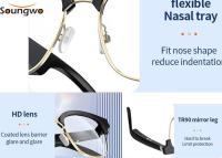 China Smart Sunglasses Bluetooth 5.2 Eyeglasses with Speaker Hands Free IPX7 Waterproof for Travel for sale