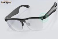 China Intelligent Bluetooth Glasses HD Stereo Sound UV400 Protection TR90 Frame 6H Battery for sale