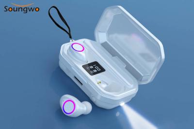 China Wireless Earbuds Bluetooth 5.0 Sports Earphones HiFi Stereo 50mAh Battery LED Display for sale