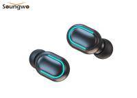 China Sweat Proof Bluetooth Wireless Earbuds 1800mAh Rechargeable Charging Case TWS Strong Bass for sale