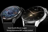 China Smart Bluetooth IoT Bracelet NFC Access Control HRS3300 Heart Rate Monitor 1.28 inch TFT Screen for sale