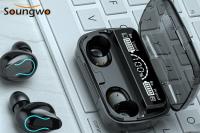 China IPX7 Waterproof Binaural Bluetooth Earbuds 14mm Driver CVC8.0 Noise Reduction for sale