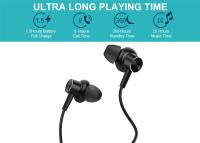China IPX5 Wireless Bluetooth Earbuds Neckband Headphones 400mAh Battery CVC 6.0 Noise Canceling for TV for sale