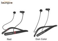 China IPX7 Bluetooth 5.0 Neckband Headphones Waterproof Noise Cancelling 20H Battery for sale