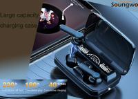 China Bluetooth 5.1 Stereo Earbuds Auto Pairing 180H Playtime IPX7 Waterproof for sale