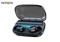 China 3.7V 1800mAh Charging Case Bluetooth Earphones For Running 9D HIFI for sale