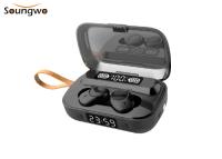 China True Wireless Earbuds Bluetooth 5.1 IPX7 Waterproof 2000mAh Charging Case for Sport for sale