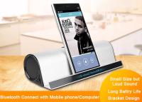 China Portable 200g Bluetooth Speaker 2x3W Deep Bass with Phone Holder and 1000mAh Battery for sale