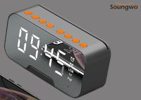 China ABS FM Radio Bluetooth Speaker 87.5-108MHz with Mirror Night Light 1200mAh for sale