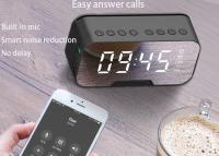 China ABS FM Radio Bluetooth Speaker 87.5-108MHz with Mirror Night Light 1200mAh for sale
