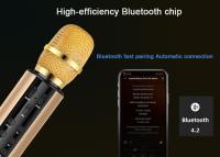 China 5W*2 Wireless Karaoke Microphone Bluetooth Speaker 6H Playtime For Holiday Party for sale