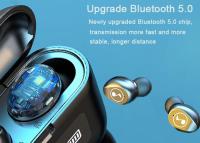 China Bluetooth 5.0 Wireless Earbuds with 2000mAh Charging Case Heavy Bass Noise Cancelling for Sport for sale