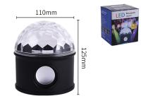 China 1200mAh Battery 6W Disco Light With Bluetooth Speaker For Party for sale