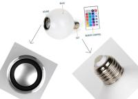 China 12W E27 Smart LED Bluetooth Speaker Bulb Stereo Audio RGB Color Changing for sale