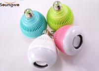 China 12W RGB Bluetooth Light Bulb 6500K Wireless Speaker Light Bulb For Hotel for sale